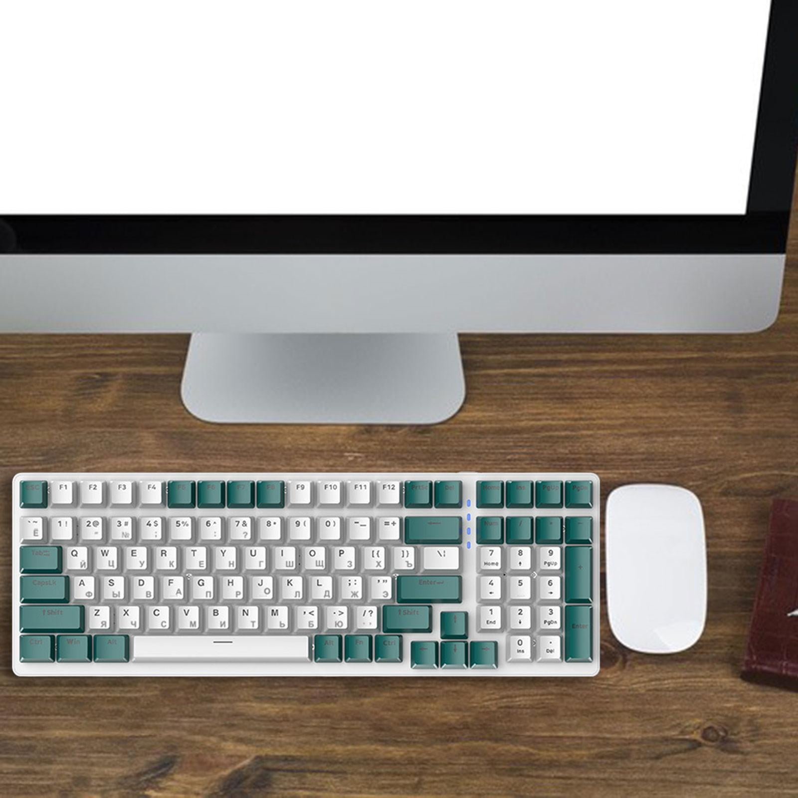 Russian Mechanical Keyboard RGB 98% Allocation Ergonomics Type C ...