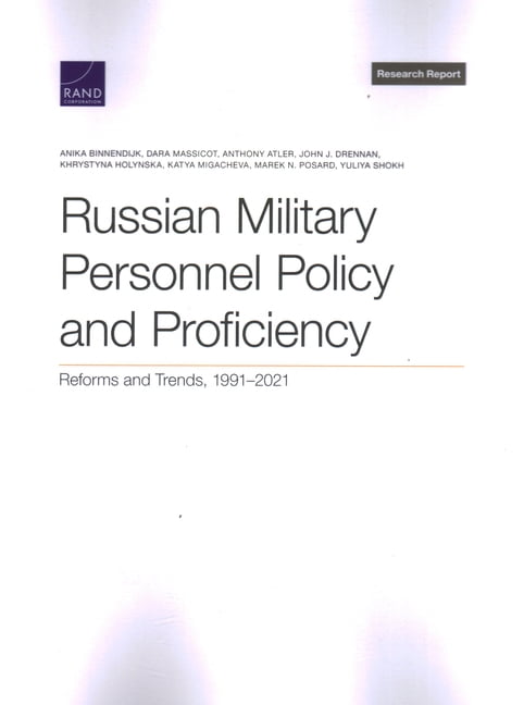 Russian Military Personnel Policy and Proficiency: Reforms and Trends ...