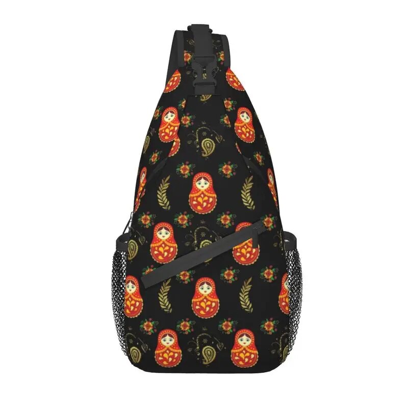 Russian Nesting Dolls Crossbody Sling Backpack Men Matryoshka Babushka ...