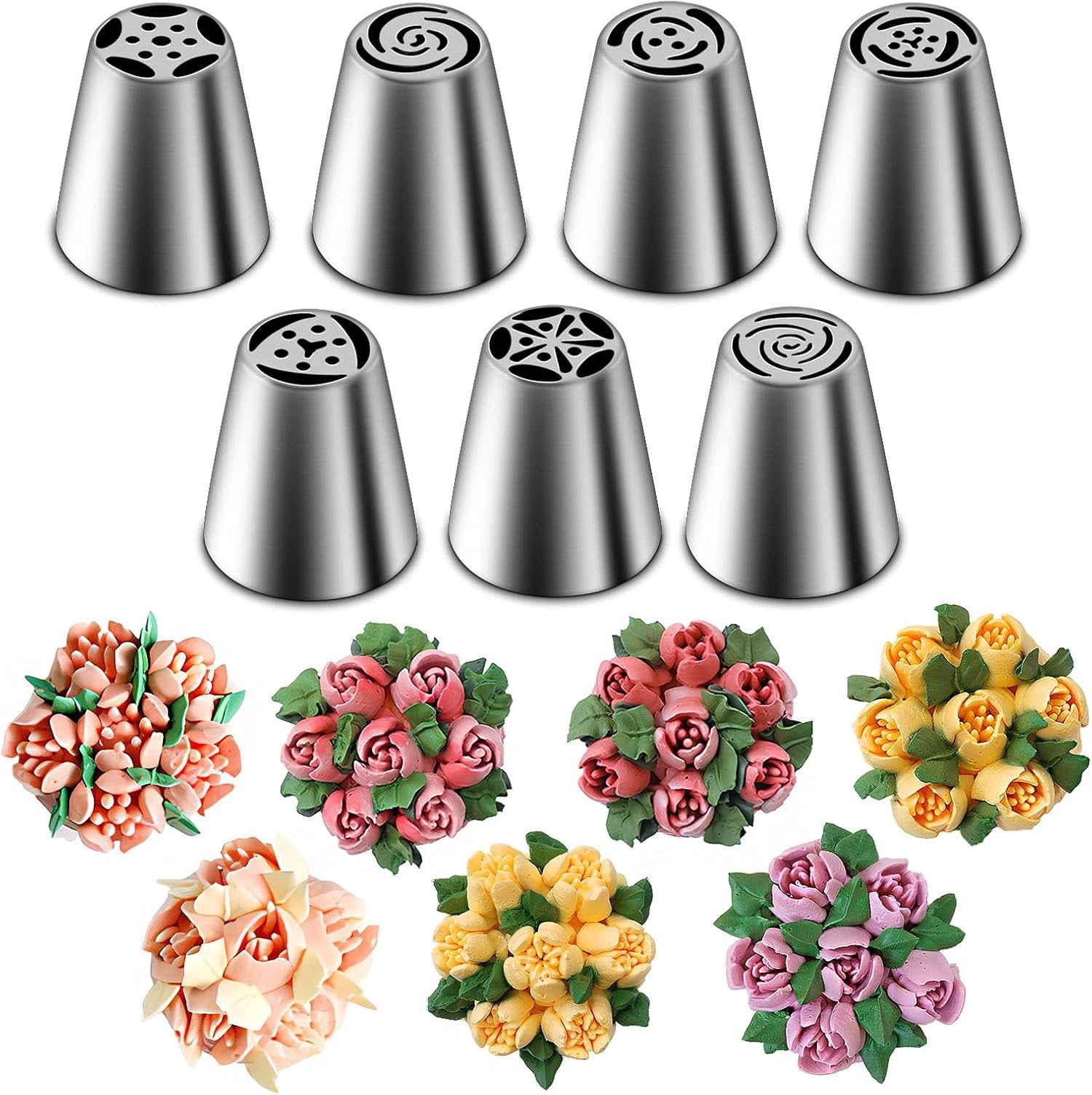 Russian Piping Tips Set, 7 count - Walmart.com