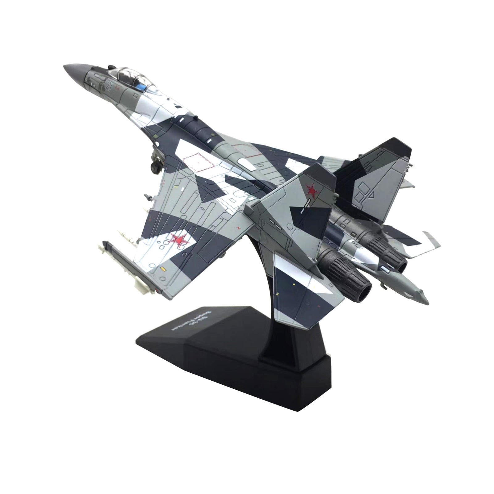 Russian SU35 Fighter Diecast Model Airplane for Aviation Decor 1:100 ...