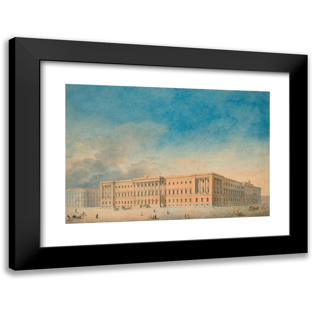 Russian School 24x18 Black Modern Framed Museum Art Print Titled - View ...