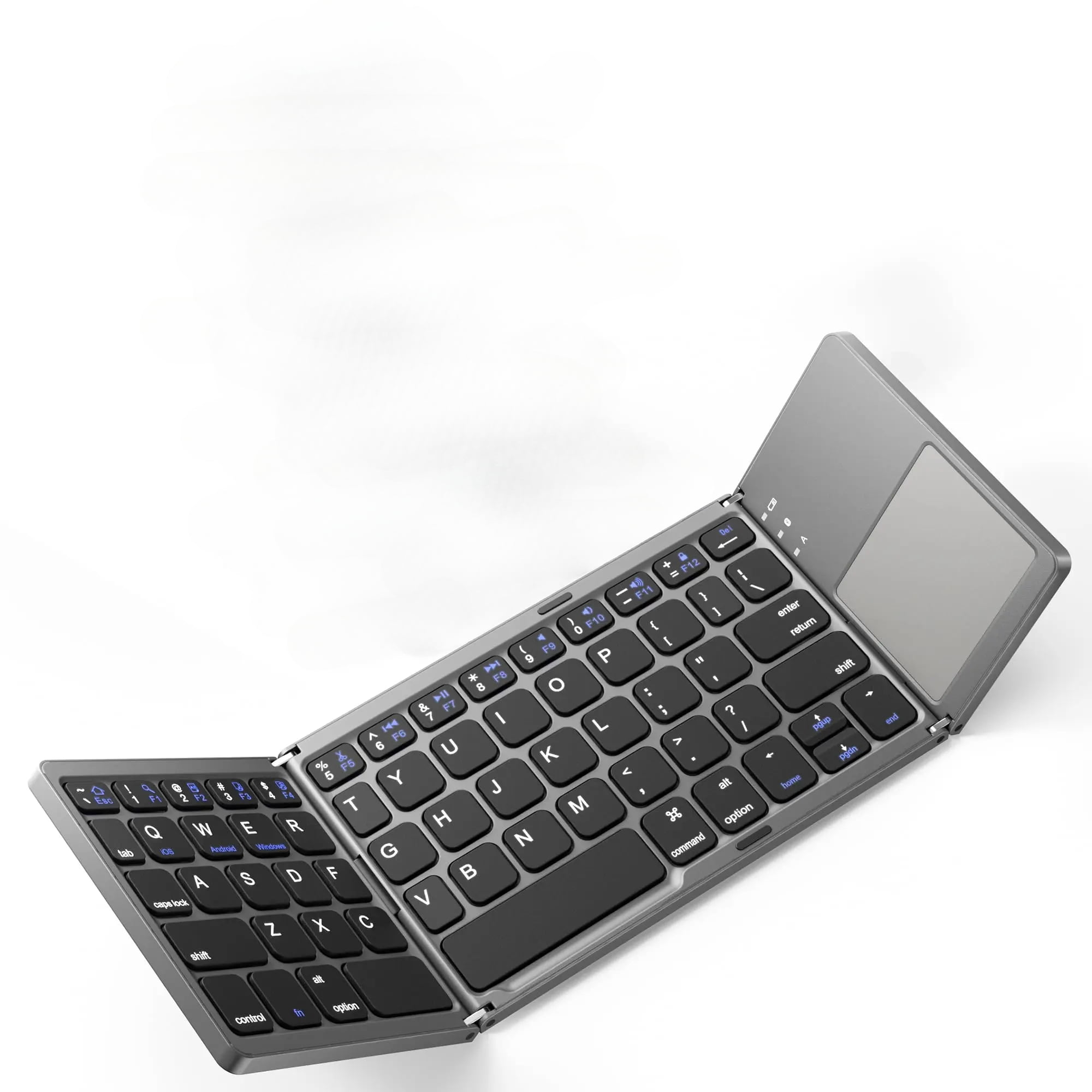 Russian/Spanish/English B033 Mini Foldable keyboard, Wireless Bluetooth ...
