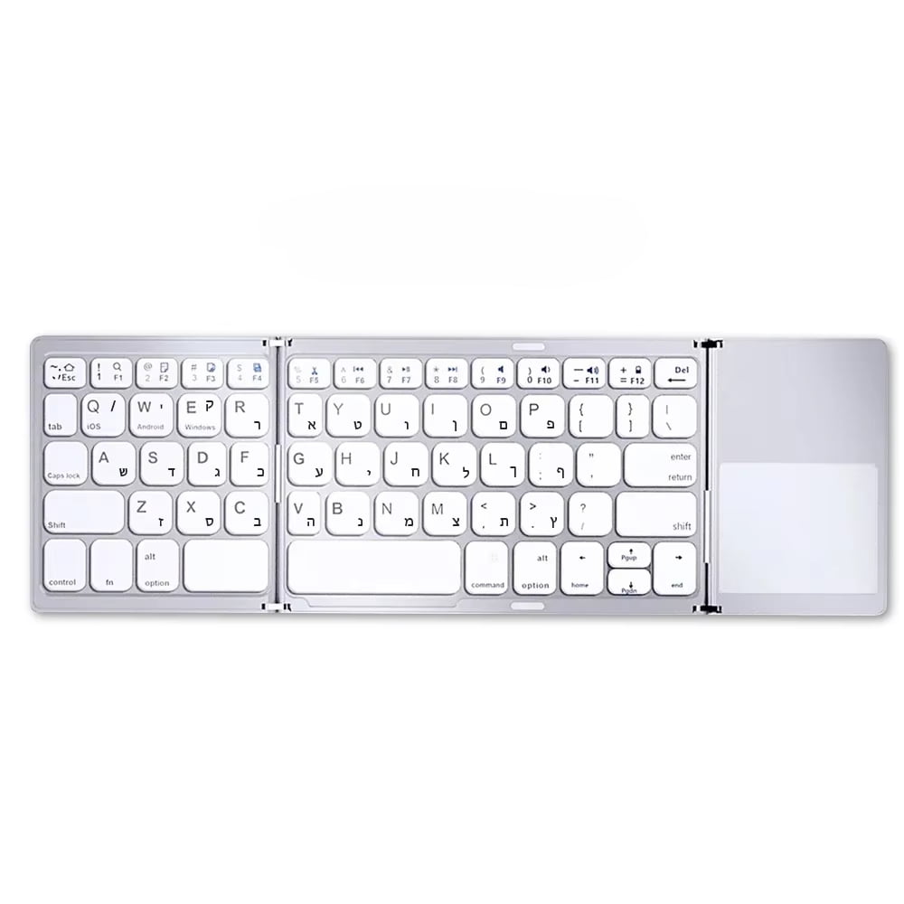Russian/Spanish/English B033 Mini Foldable keyboard, Wireless Bluetooth ...