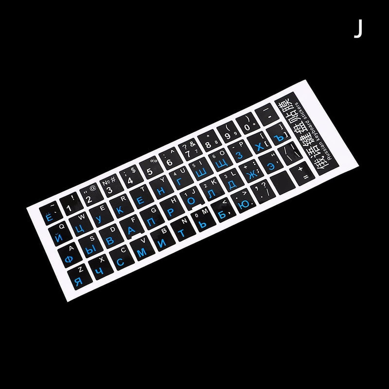 Russian Transparent Keyboard Stickers Language Alphabet Label For ...