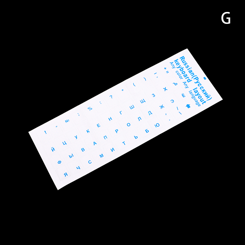 Russian Transparent Keyboard Stickers Language Alphabet Label For ...