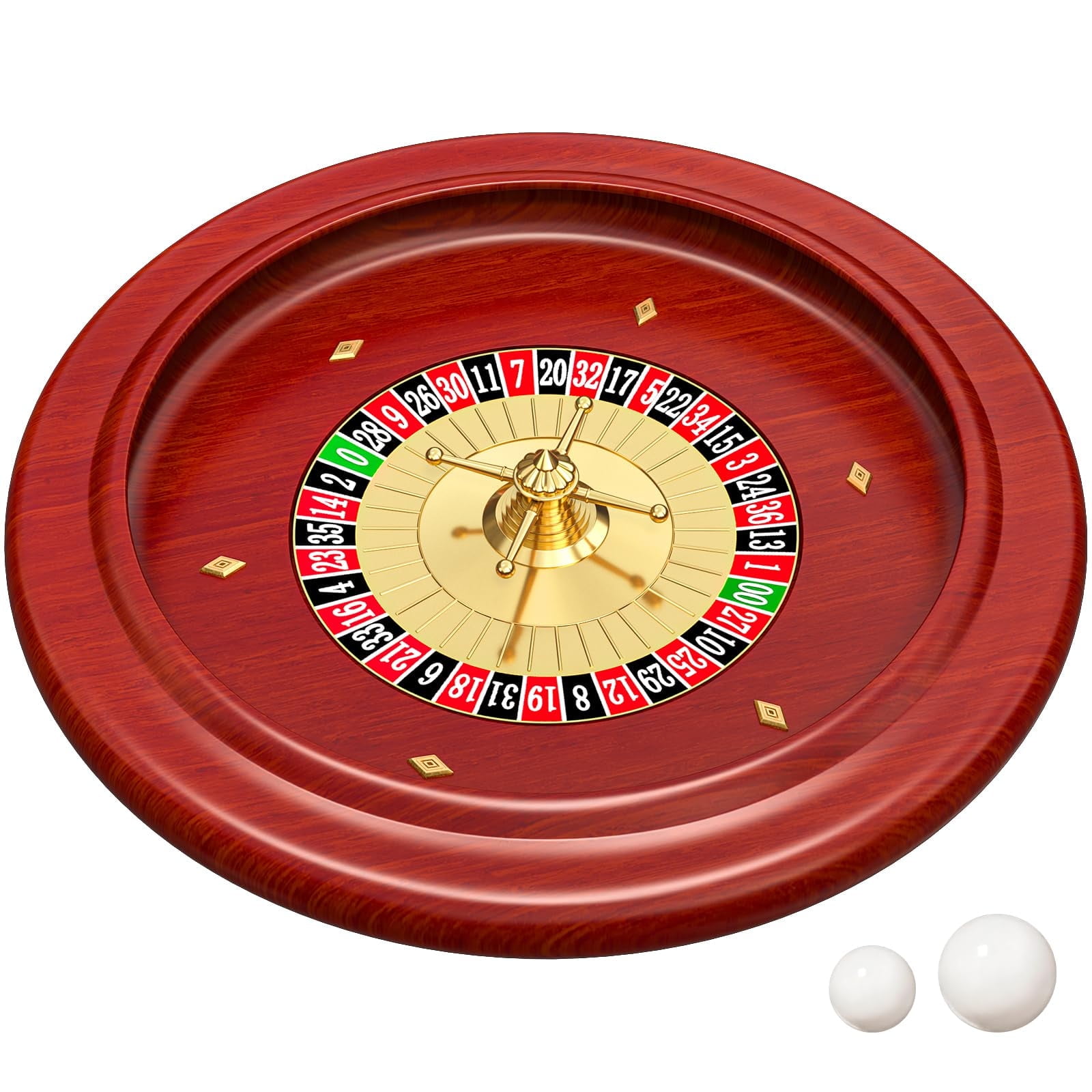 Russian Wooden Roulette Game,11Inch Roulette Wheel Set, Casino Gaming ...
