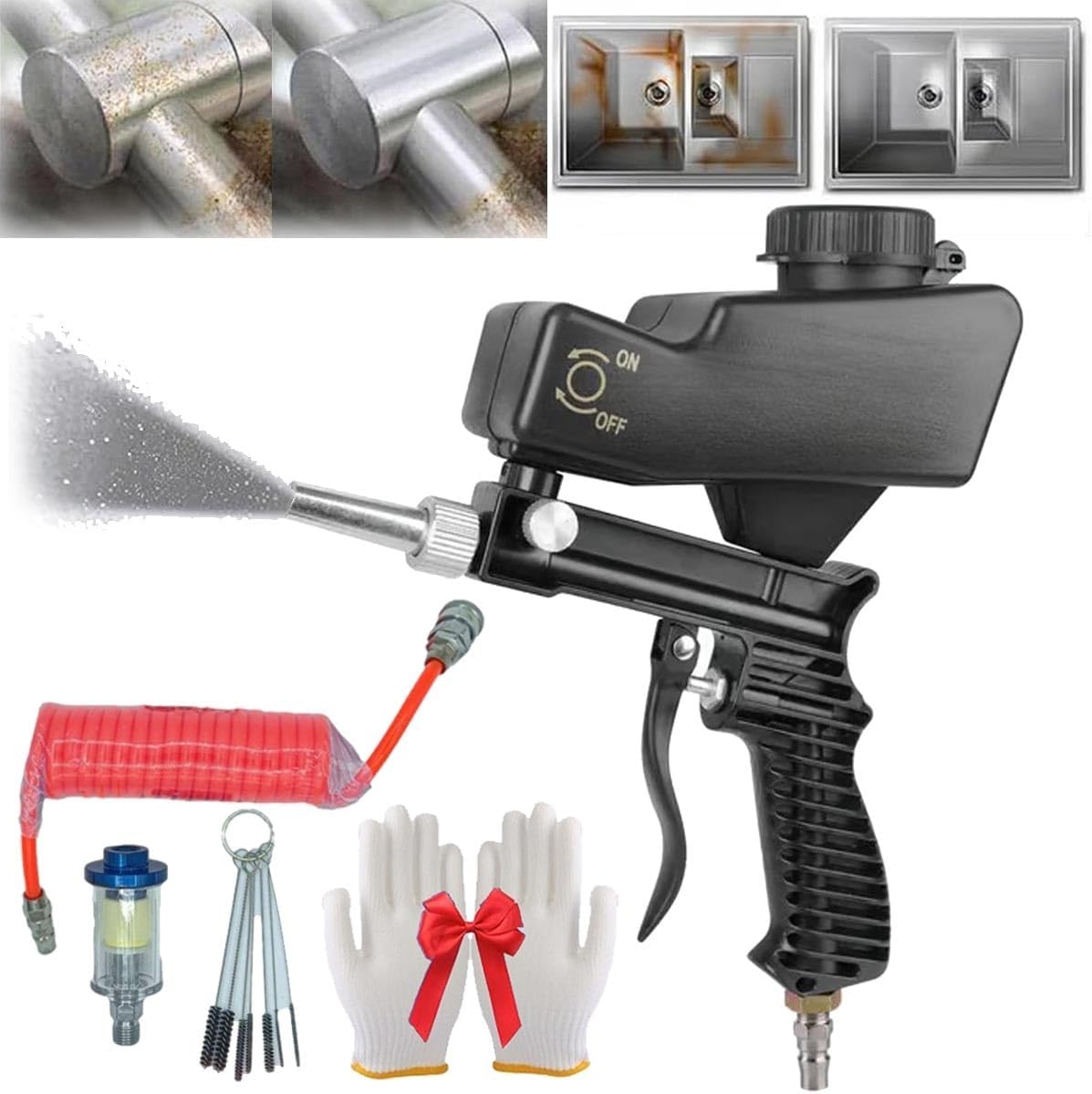 Rust Blasting Device Adjustable Blasting Machine, Portable Gravity Sand ...