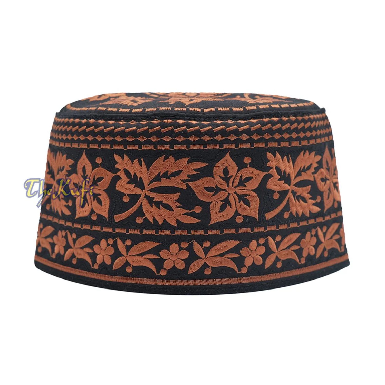 Rust Brown Omani African Yemeni Embroidered Leaf Flower Design Muslim ...