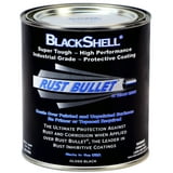 Rust Bullet BlackShell - UV, Scratch, Chip-Resistant, Protective Rust Paint, Glossy Black, Quart ...