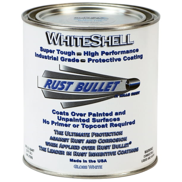 Rust Bullet - WhiteShell Gloss White Protective Coating and Topcoat ...
