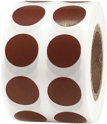 Rust Circle Dot Stickers, 0.5 Inch Round, 1000 Labels on a Roll ...