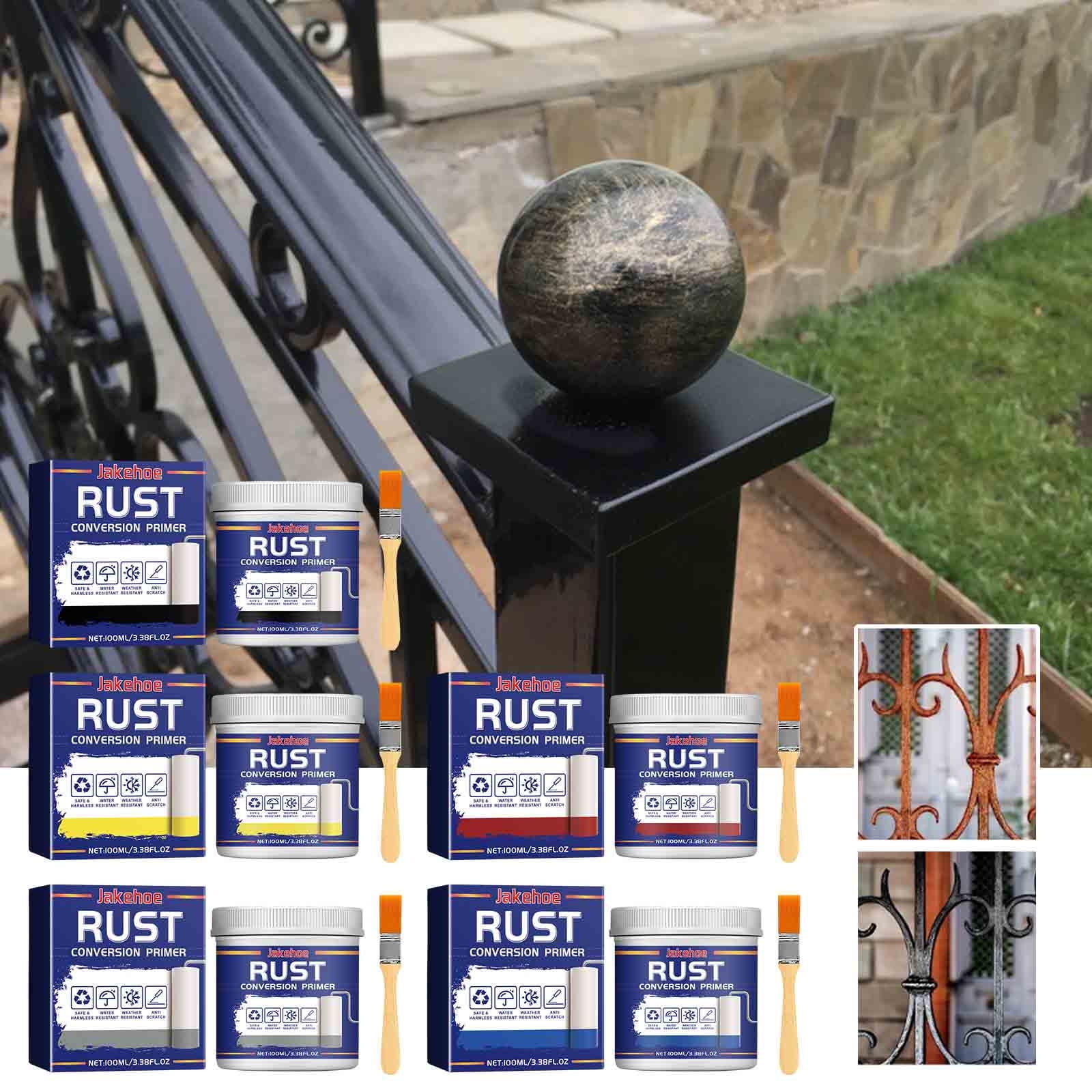 Rust Converter Basecoat for Iron Metal Doors Brackets Stair Railings ...