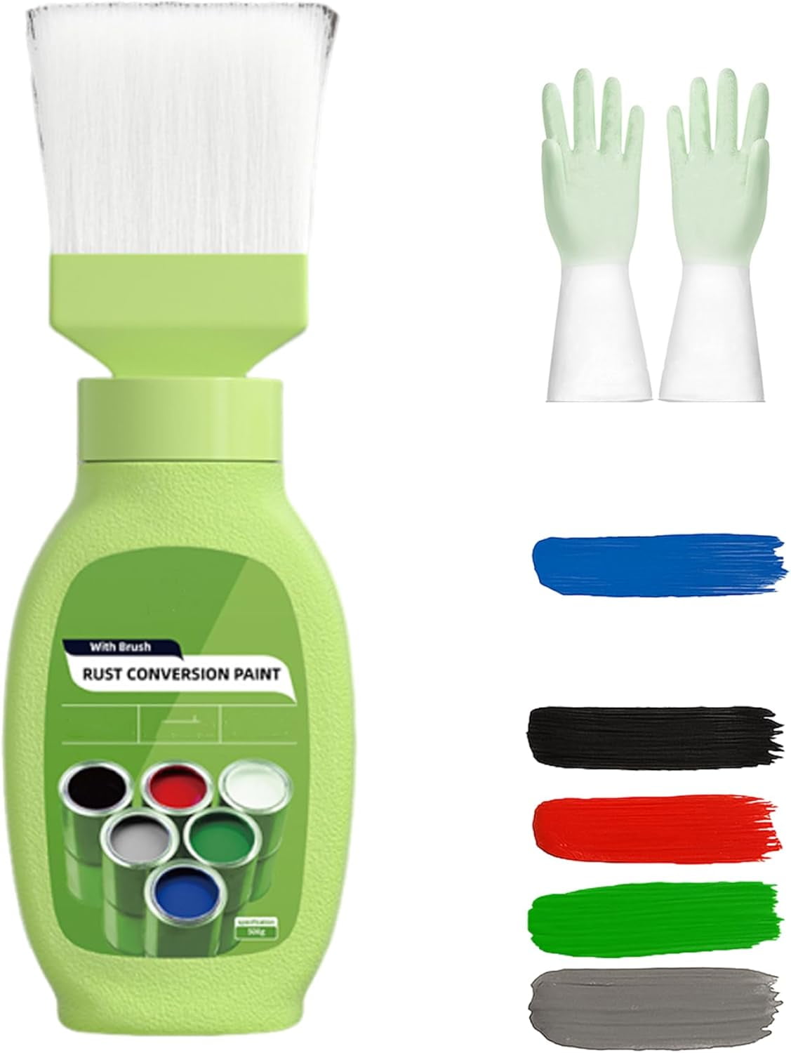 Rust Converter, Rust Conversion Paint with Brush, Weatherproof Rust ...