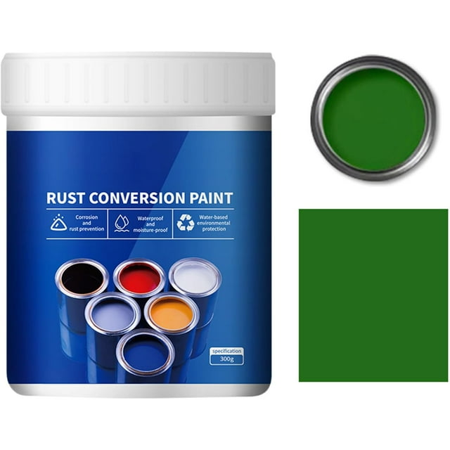 Rust Converter, Weatherproof Rust Converter Paint For Metal (Green ...