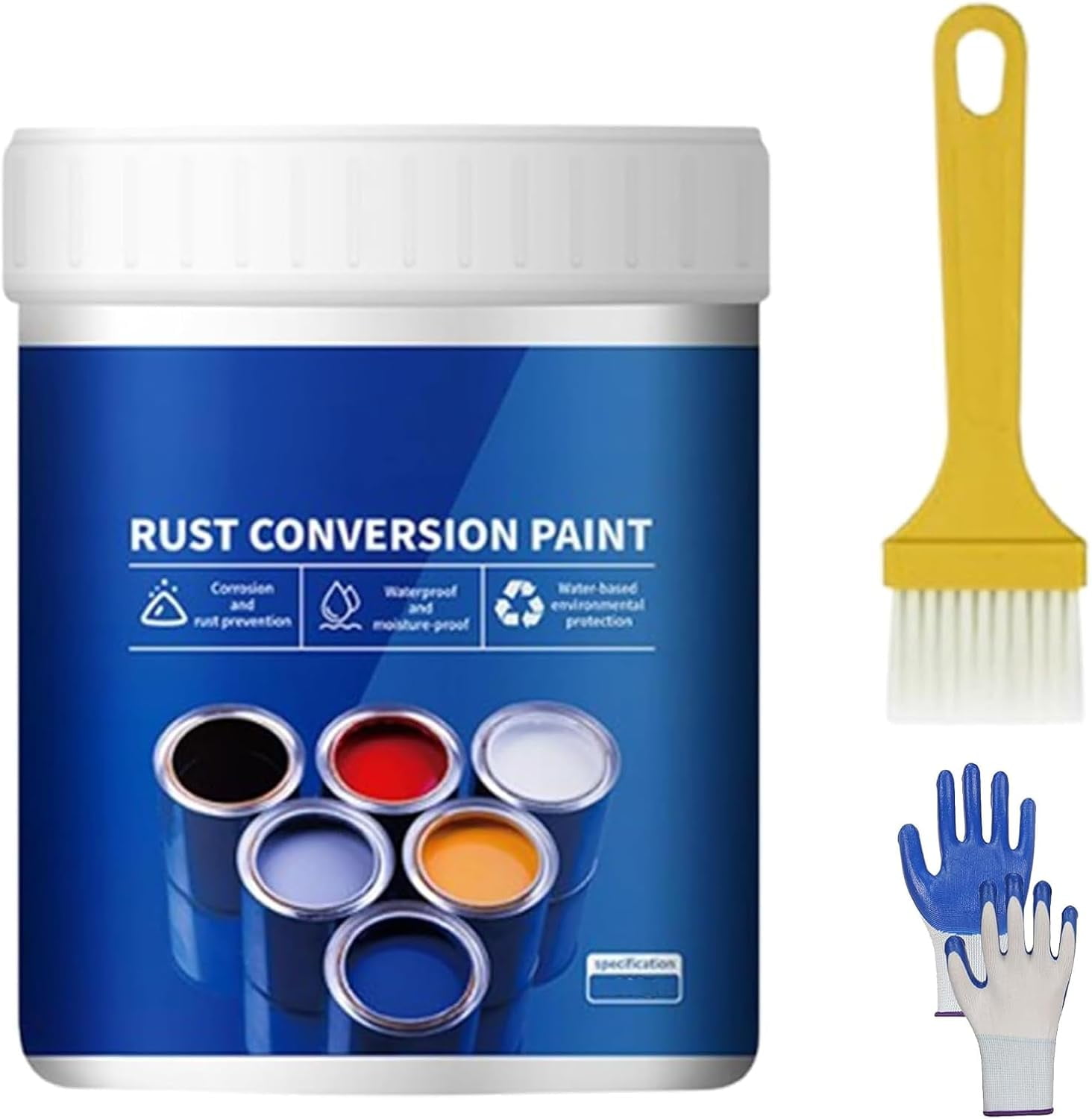 Rust Converter, Weatherproof Rust Converter Paint for Metal, With 6 ...
