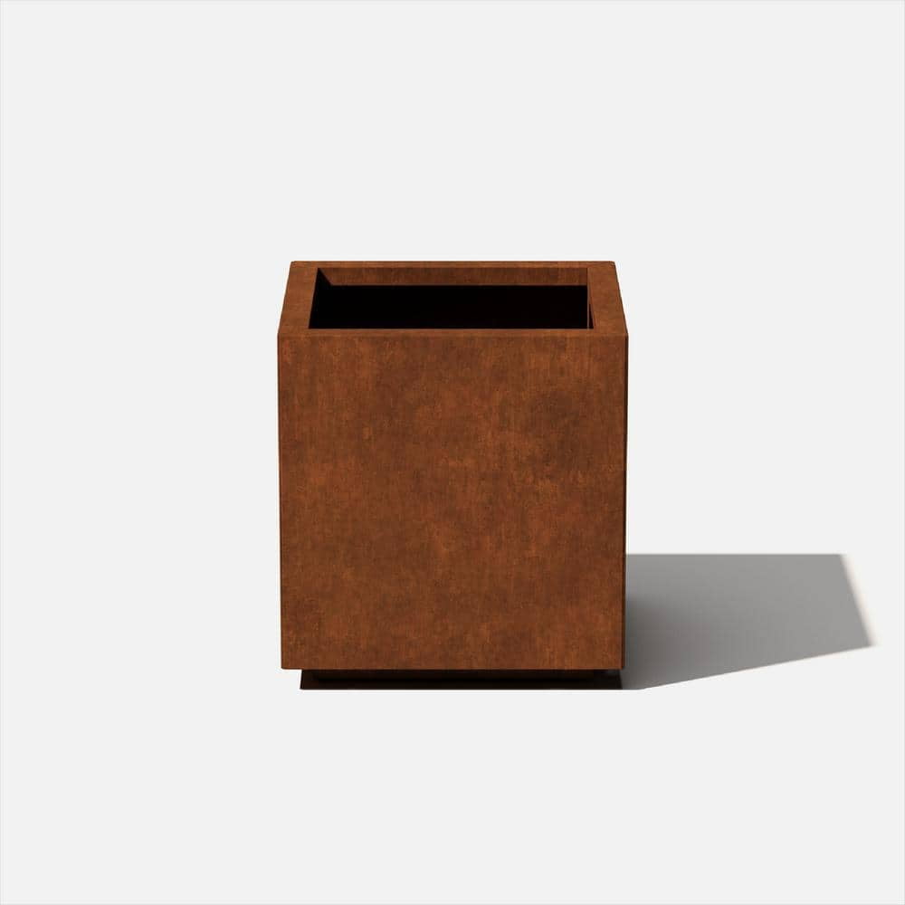 Rust Corten Cube Small Steel Metal Square Planter - Walmart.com