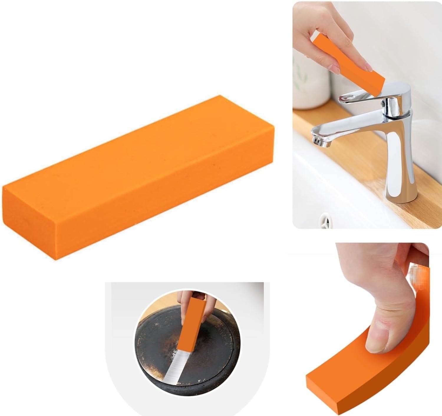 Rust Eraser,Stainless Steel Limescale Cleaning Eraser,Rubber Knife ...