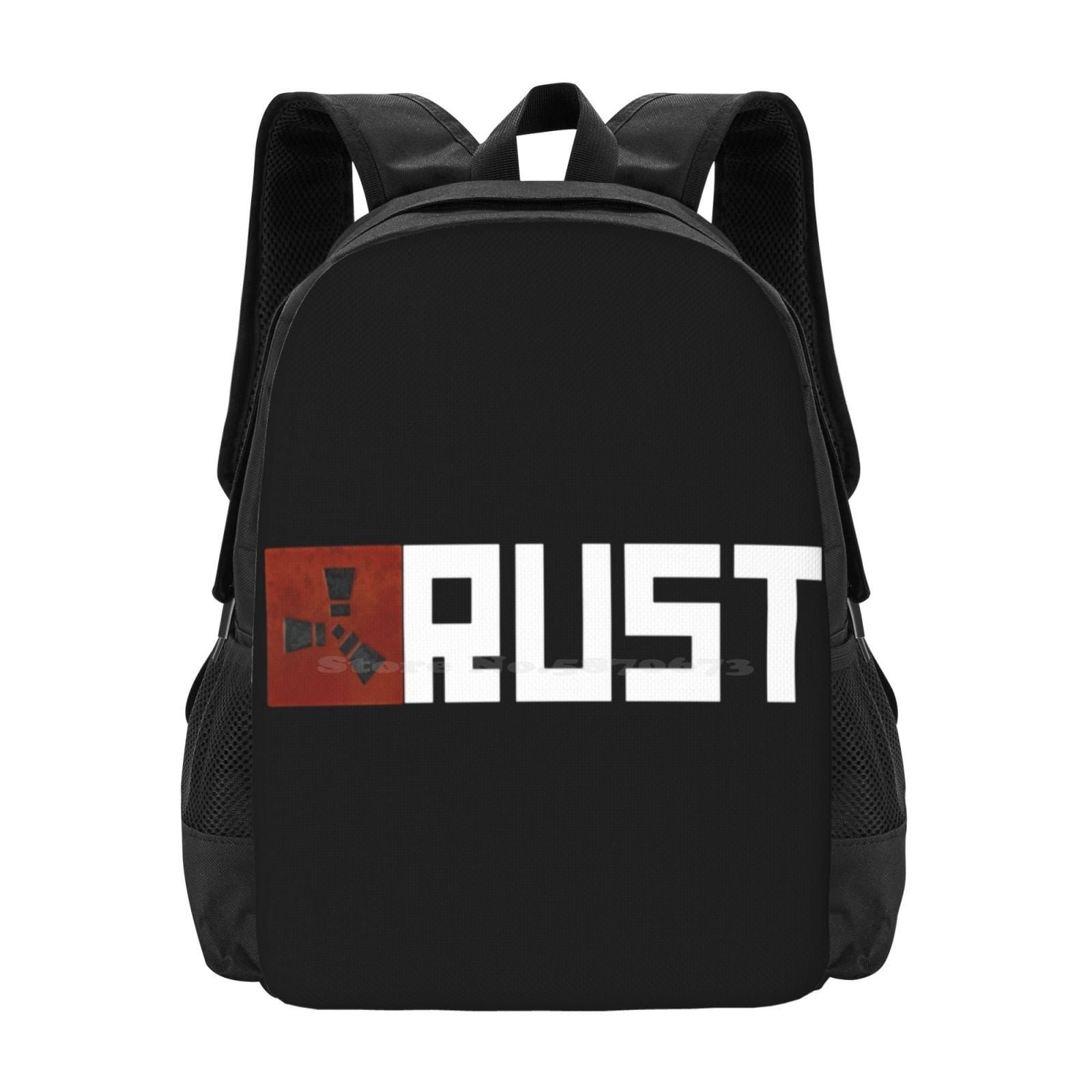 Rust Fashion Pattern Design Travel Laptop Backpack Bag Gaming Gamer Rust Game Rust Logo Rust ...