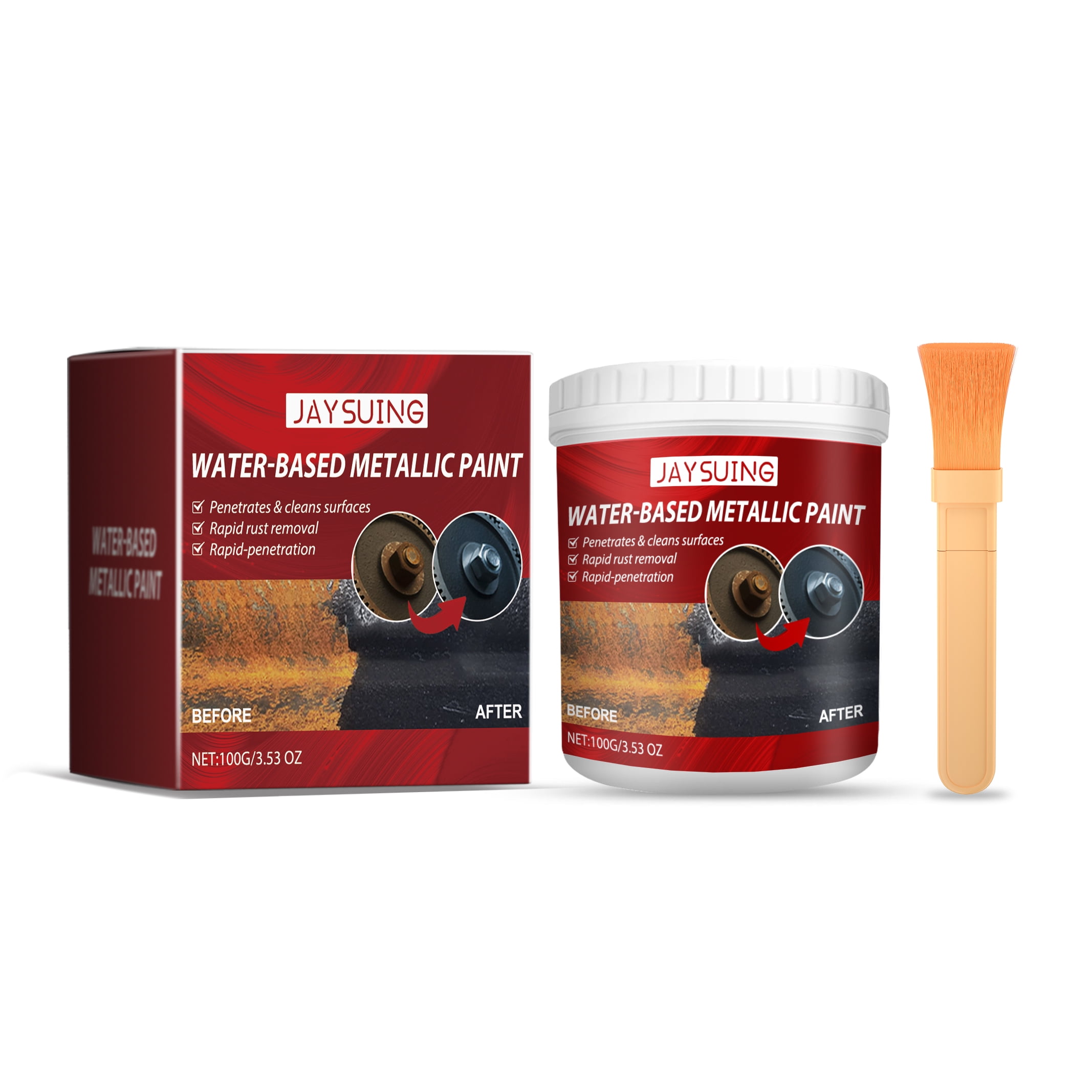 Rust-Free Primer (100g) Metal Paint Anti-Rust Radiator Anti-Corrosion ...