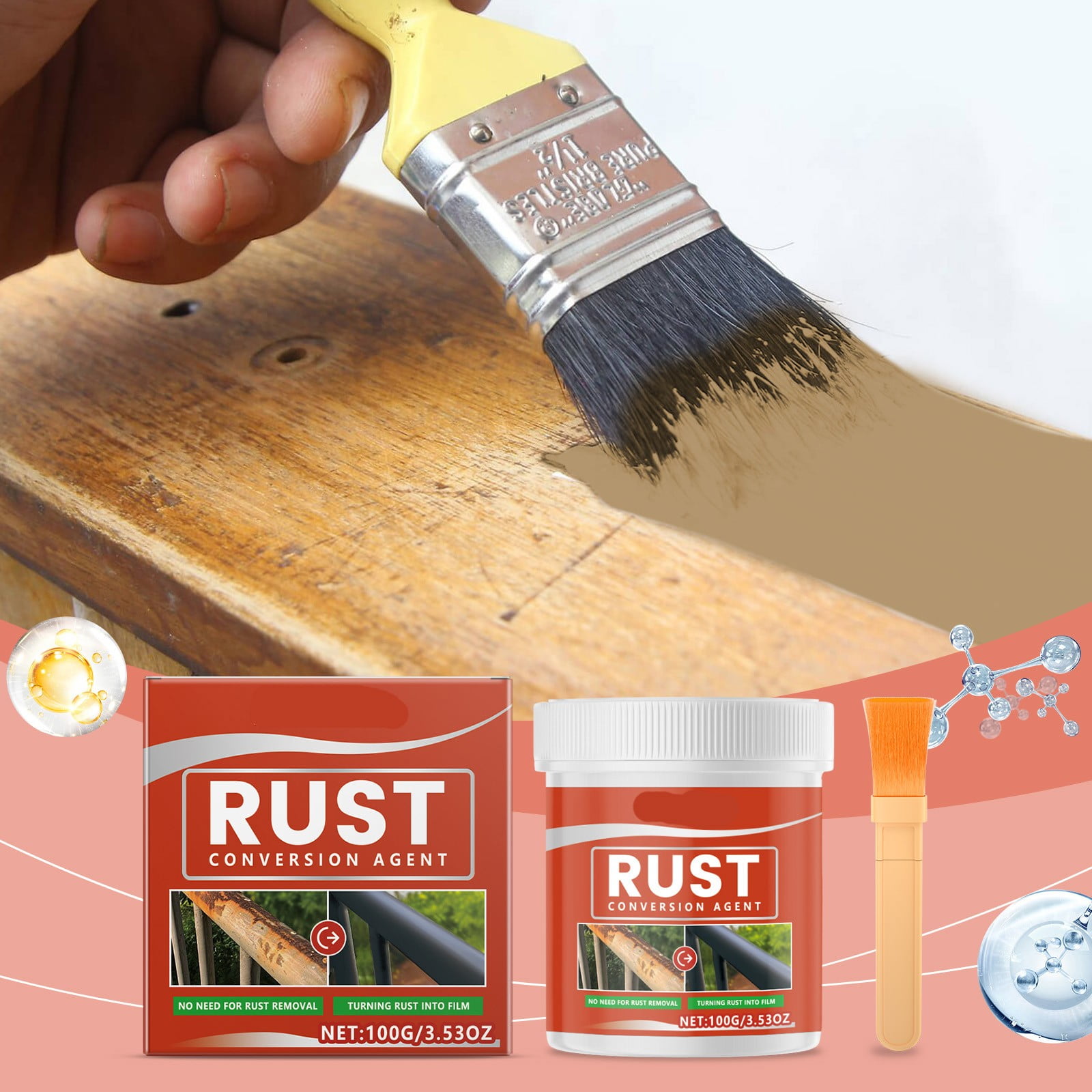 Rust Is Instantly Converted To Form A Polymer Protective Layer It Seals ...