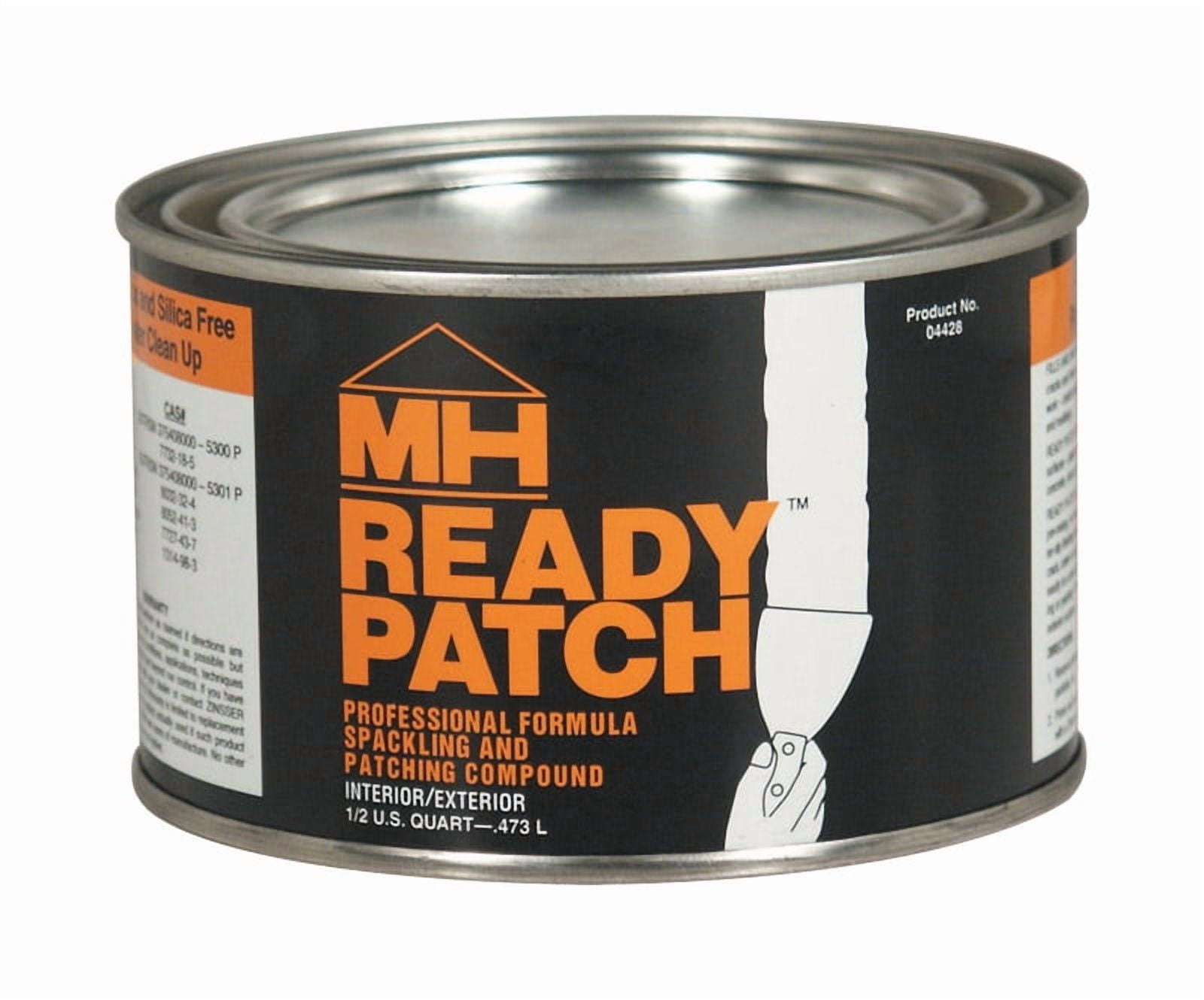 Zinsser Ready Patch Spackling & Patching Compound, White, 0.5 qt ...