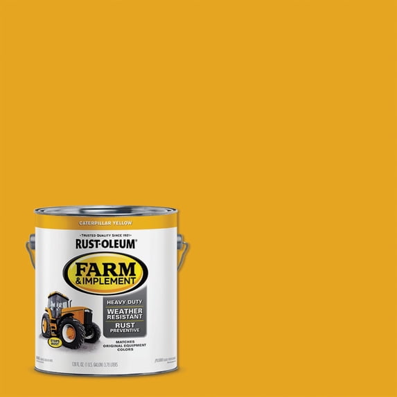 Rust-Oleum Ultra Cover Enamel Paint, 1 Gallon Caterpillar Yellow Gloss ...