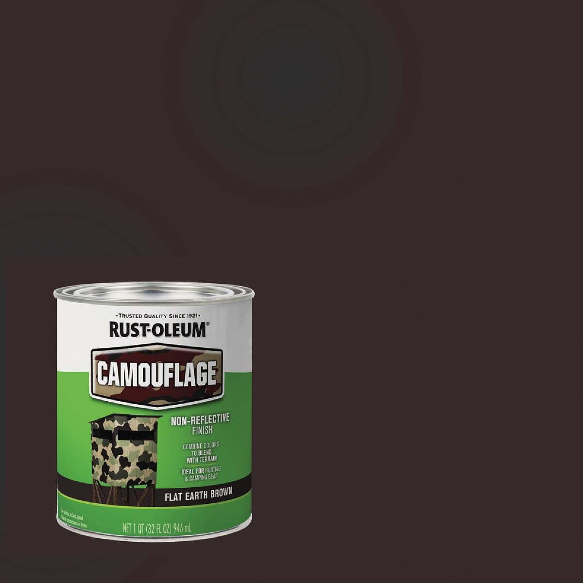 Rust-Oleum 1 Qt. Camouflage Brush Paint, Earth Brown 379559 - Walmart.com