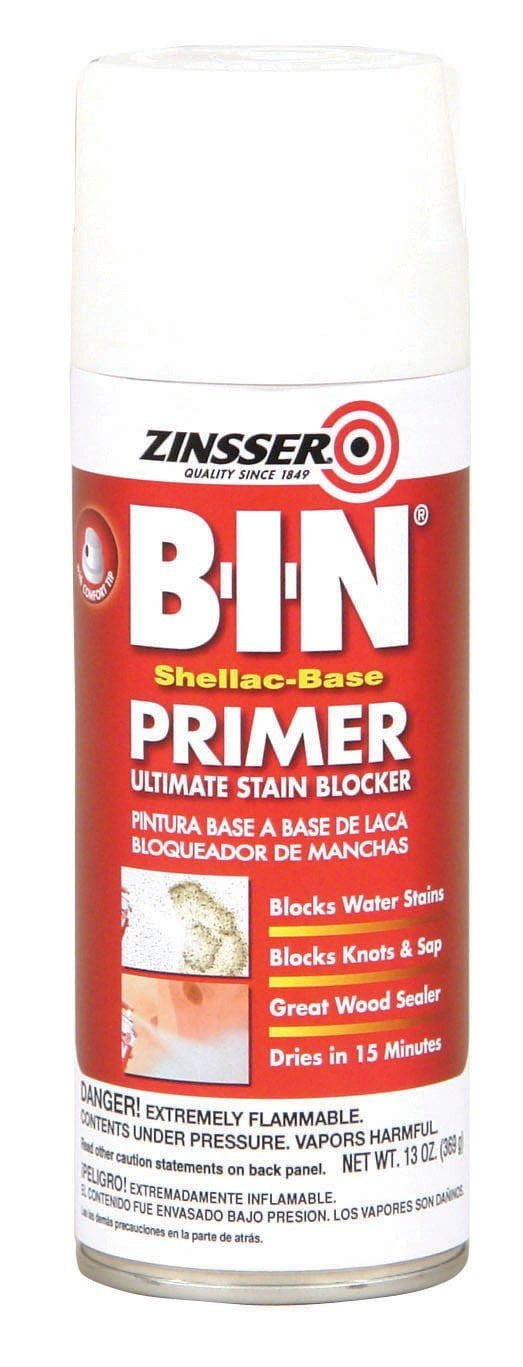 Rust-Oleum 1008 White Zinsser B-I-N Shellac-Base Primer, 13 oz. Aerosol ...
