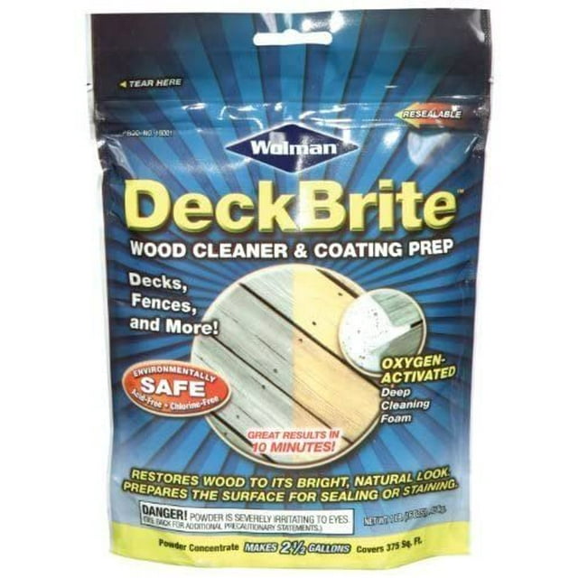 Rust-Oleum 16001 Wolman Deckbrite, 1-Pound Pouch Wood Cleaner and Coating Prep - Walmart.com