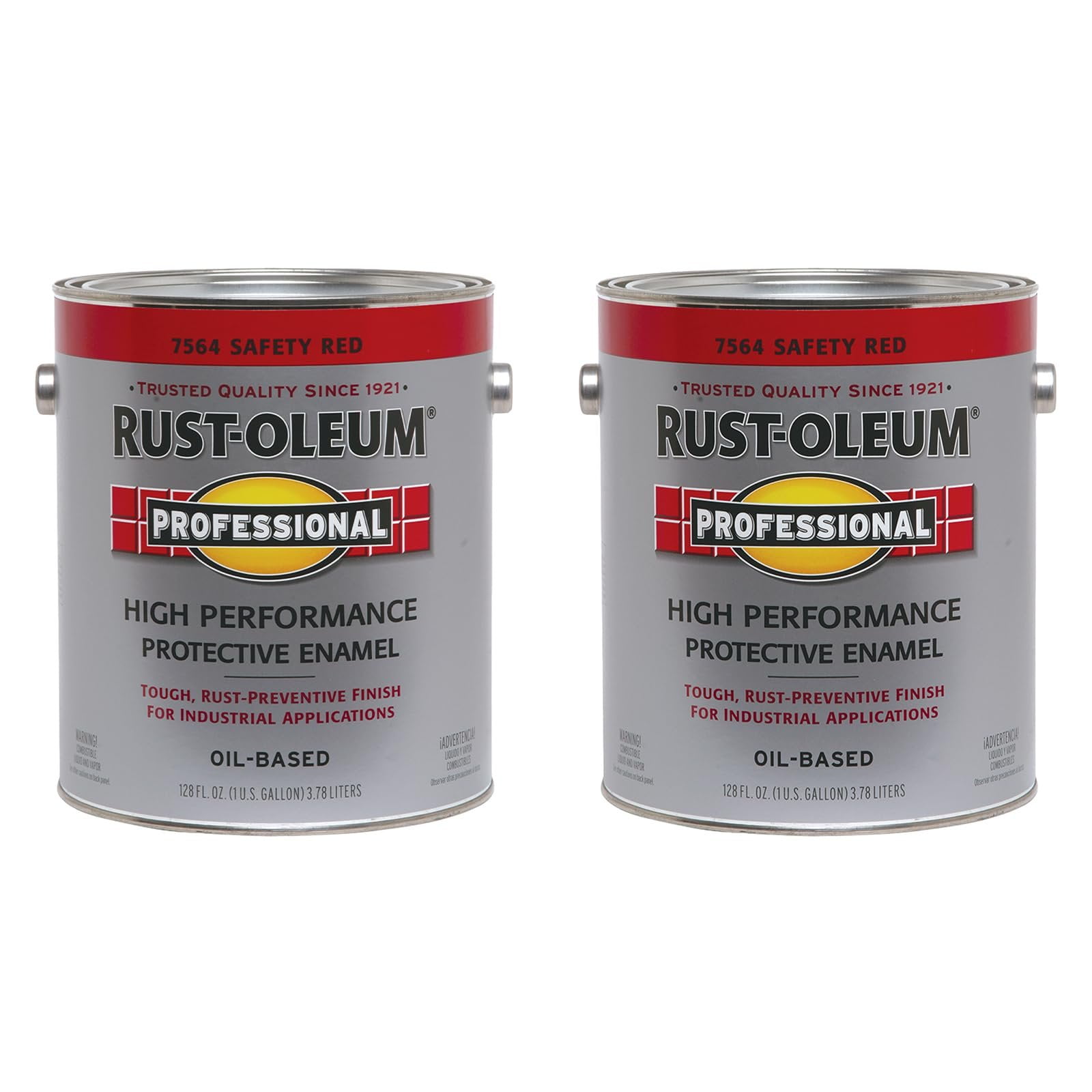 Rust-Oleum 2-Pack of 1 gal 7564402 Professional Safety Red High ...