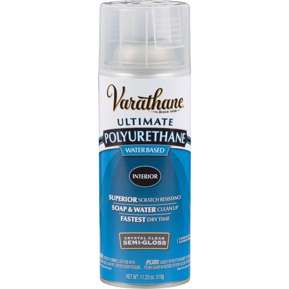 Rust-Oleum 200181 Polyurethane Water-Based Spray, Semi-Gloss Finish, 11 ...