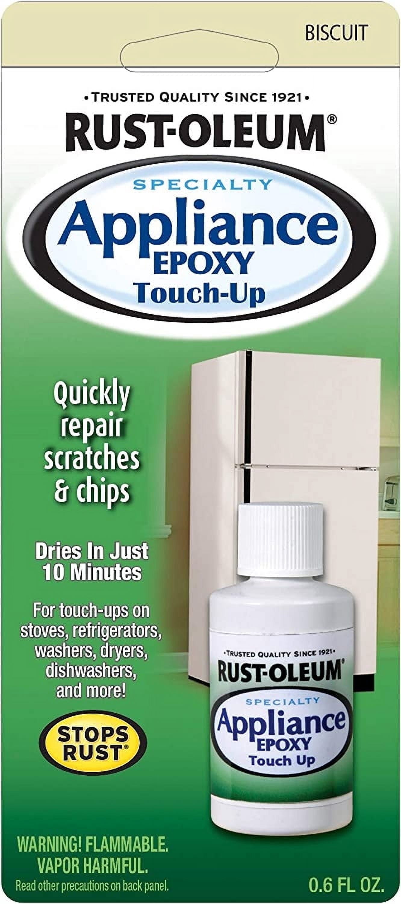 Rust-Oleum Appliance Touch Up Paint, Biscuit, 0.6 oz, Metal, Porcelain ...