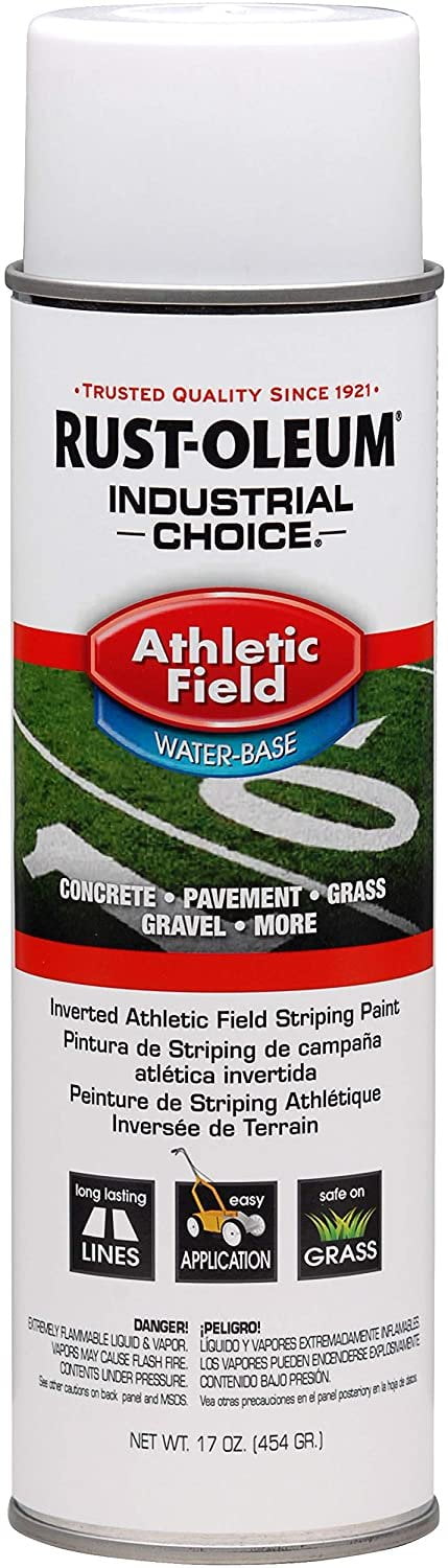 Rust-Oleum Athletic Field Striping Paint, Water-Based, Spray Upside ...