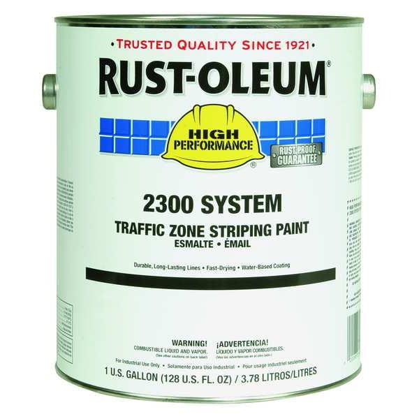 Rust-Oleum 2300 System Traffic Zone Striping Paint, 1 Gallon - White ...