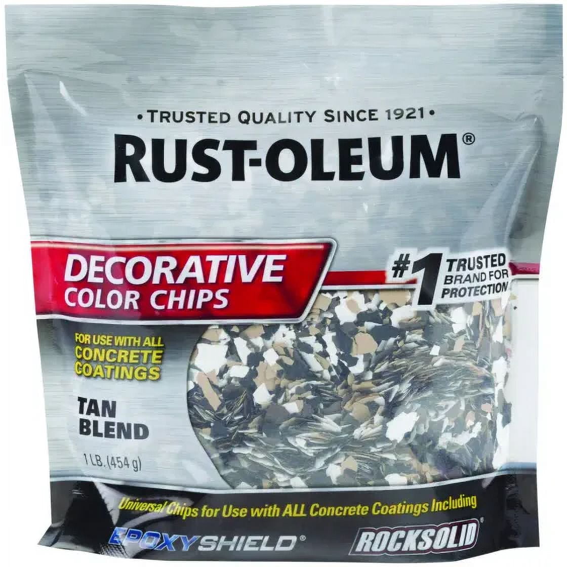 Rust-Oleum 238470 Epoxy Shield Tan Blend Decorative Color Chips Pound ...