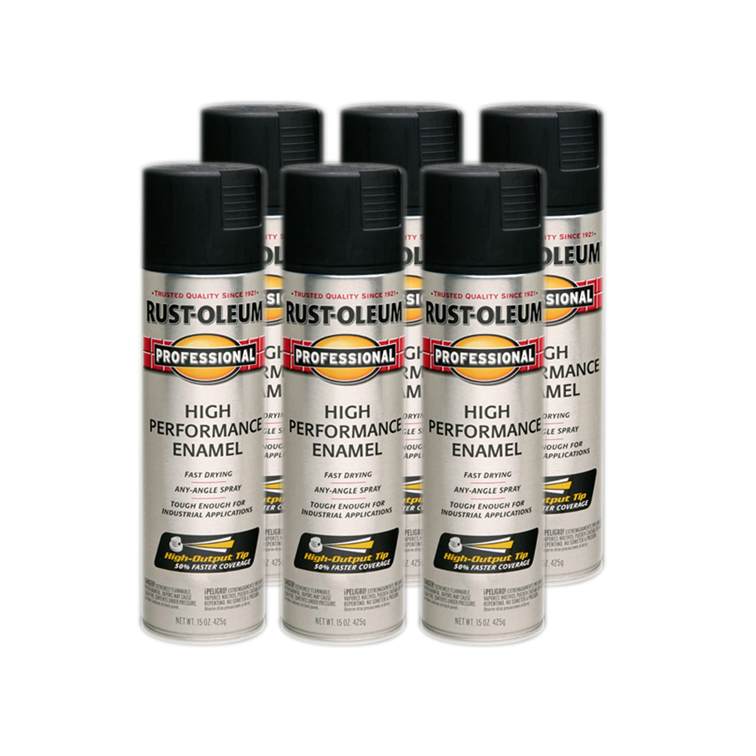 Rust-Oleum 239107-6PK Professional High Performance Enamel Spray Paint ...