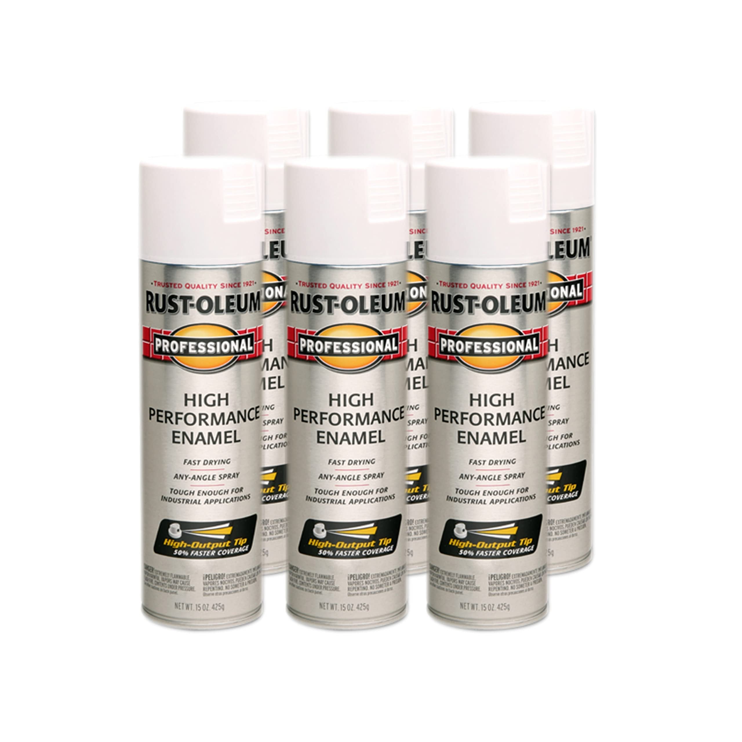 Rust-Oleum 239108-6PK Professional High Performance Enamel Spray Paint ...