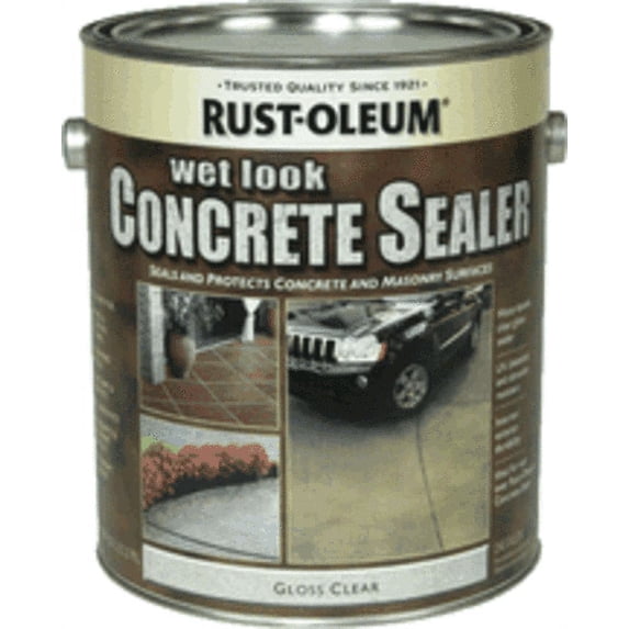 Rust-Oleum 239416 Wet Look Concrete Sealer 1Gal - Clear Wet Look ...