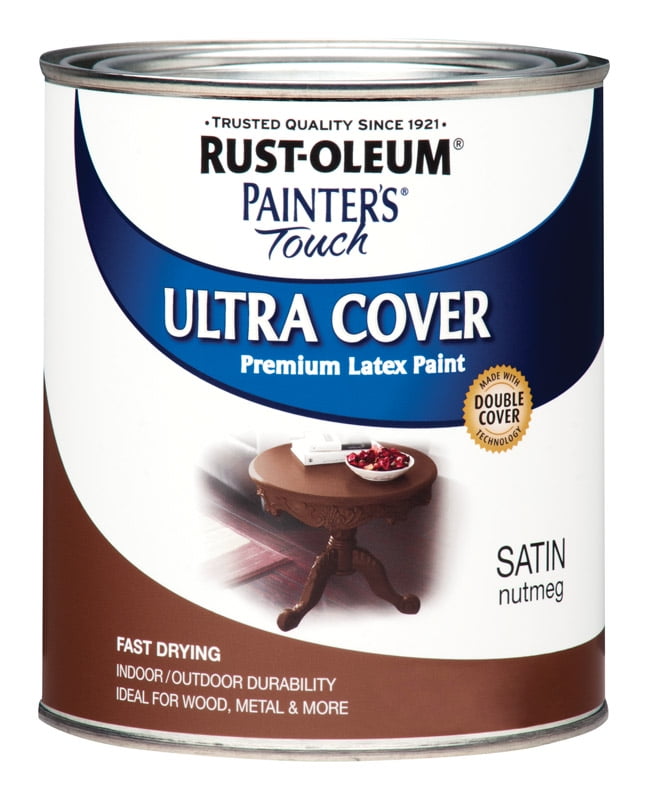 Rust-Oleum Painter's Ultra Cover Paint, Satin Nutmeg, Indoor Outdoor ...