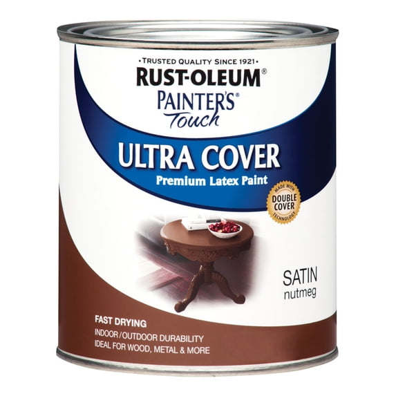 Rust-Oleum Painter's Ultra Cover Paint, Satin Nutmeg, Indoor Outdoor ...
