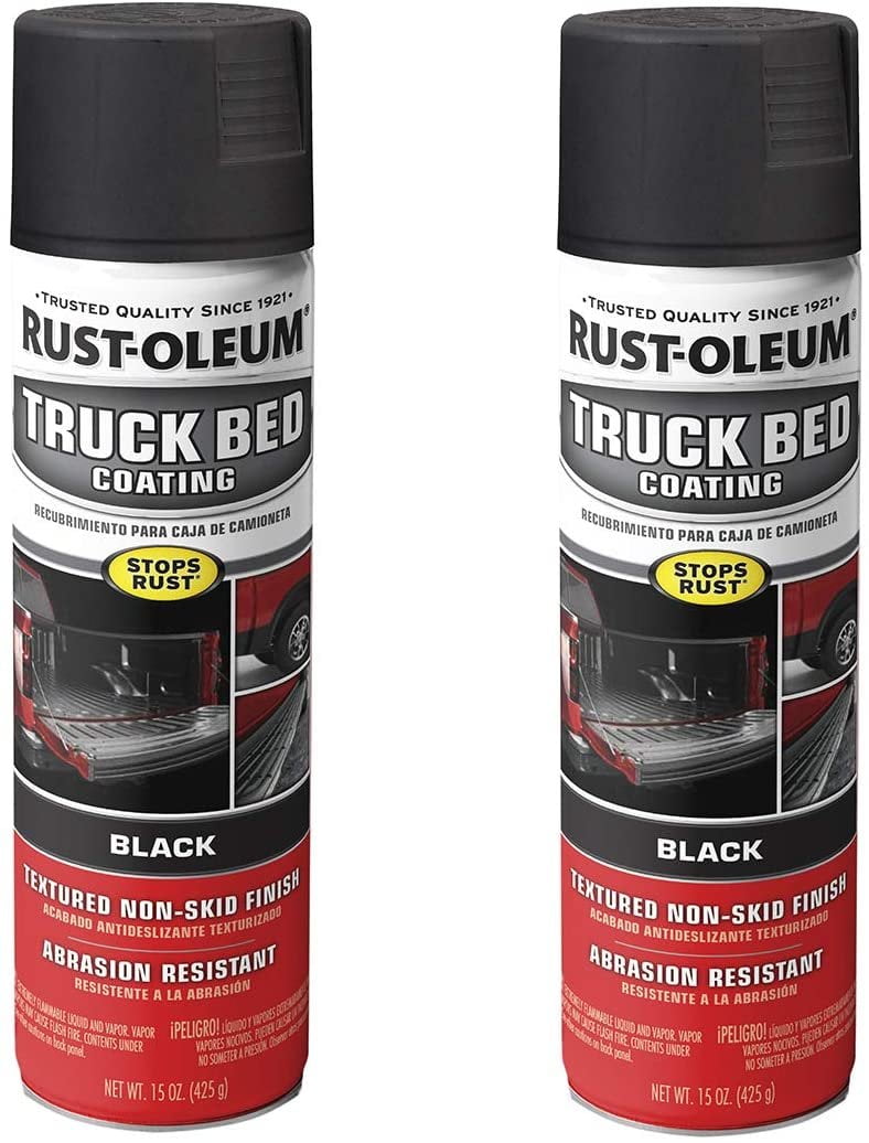 Rust-Oleum 248914A2 Truck Bed Coating Spray Paint, 2 Pack, Black, 2 ...