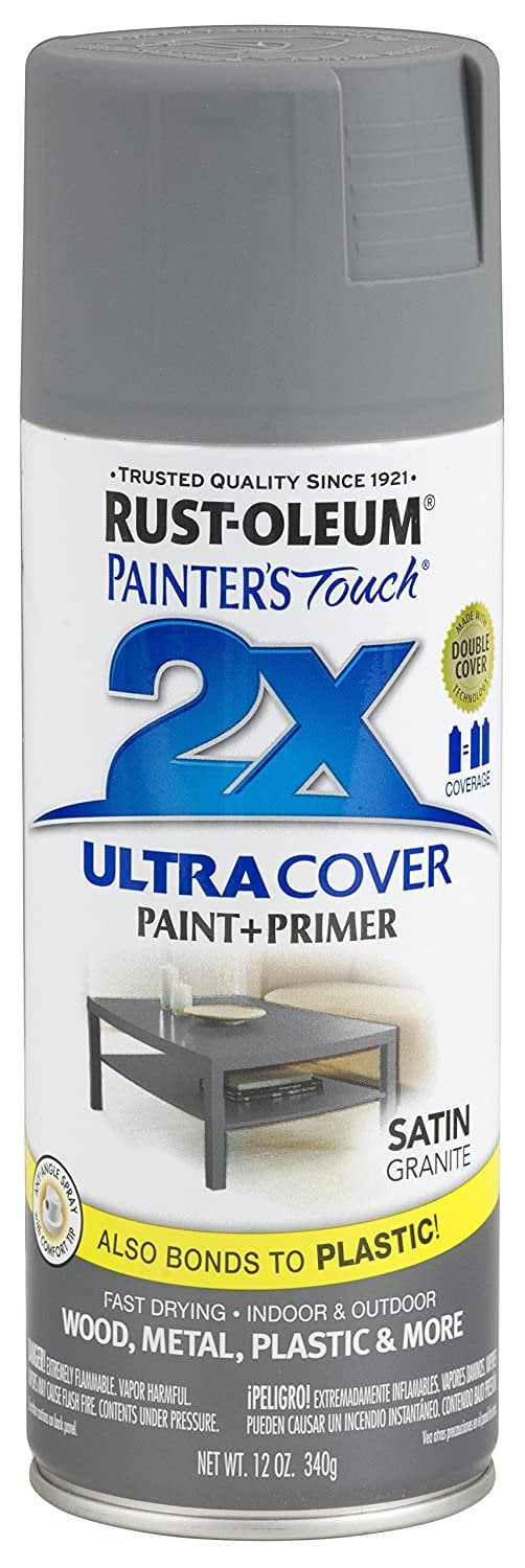 Rust-Oleum Painter's Touch 2X Ultra Cover Satin Spray Paint - 6 Pack ...