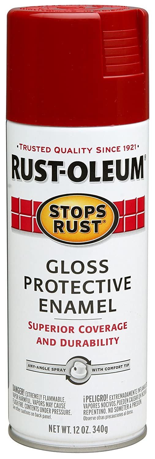 Rust-Oleum 2556652-6PK Stops Rust Spray Paint, 12 Oz, Gloss Regal Red ...