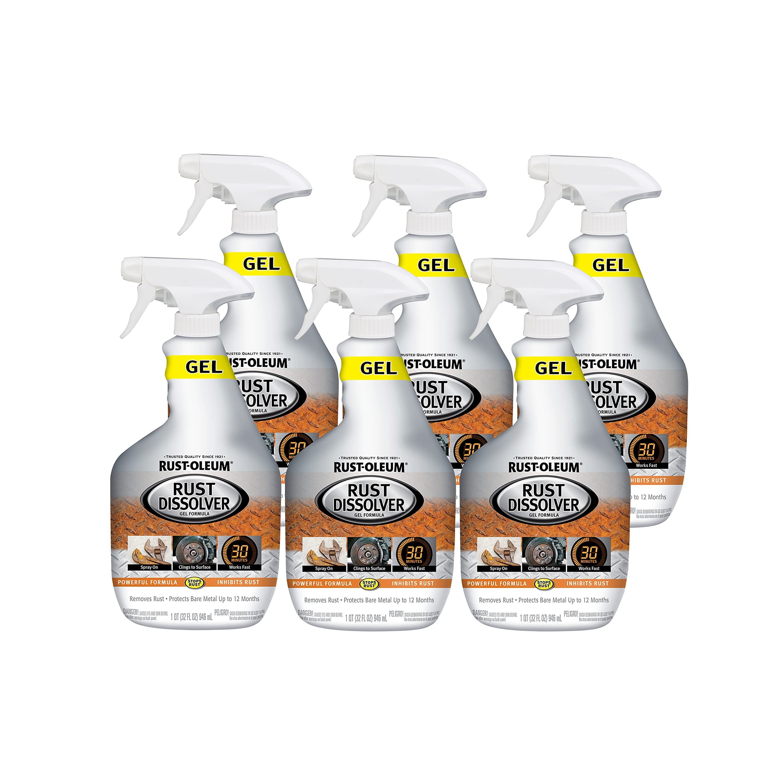 Rust-Oleum 300112-6PK Rust Dissolver Gel Spray, 32 oz, 6 Pack - Walmart.com