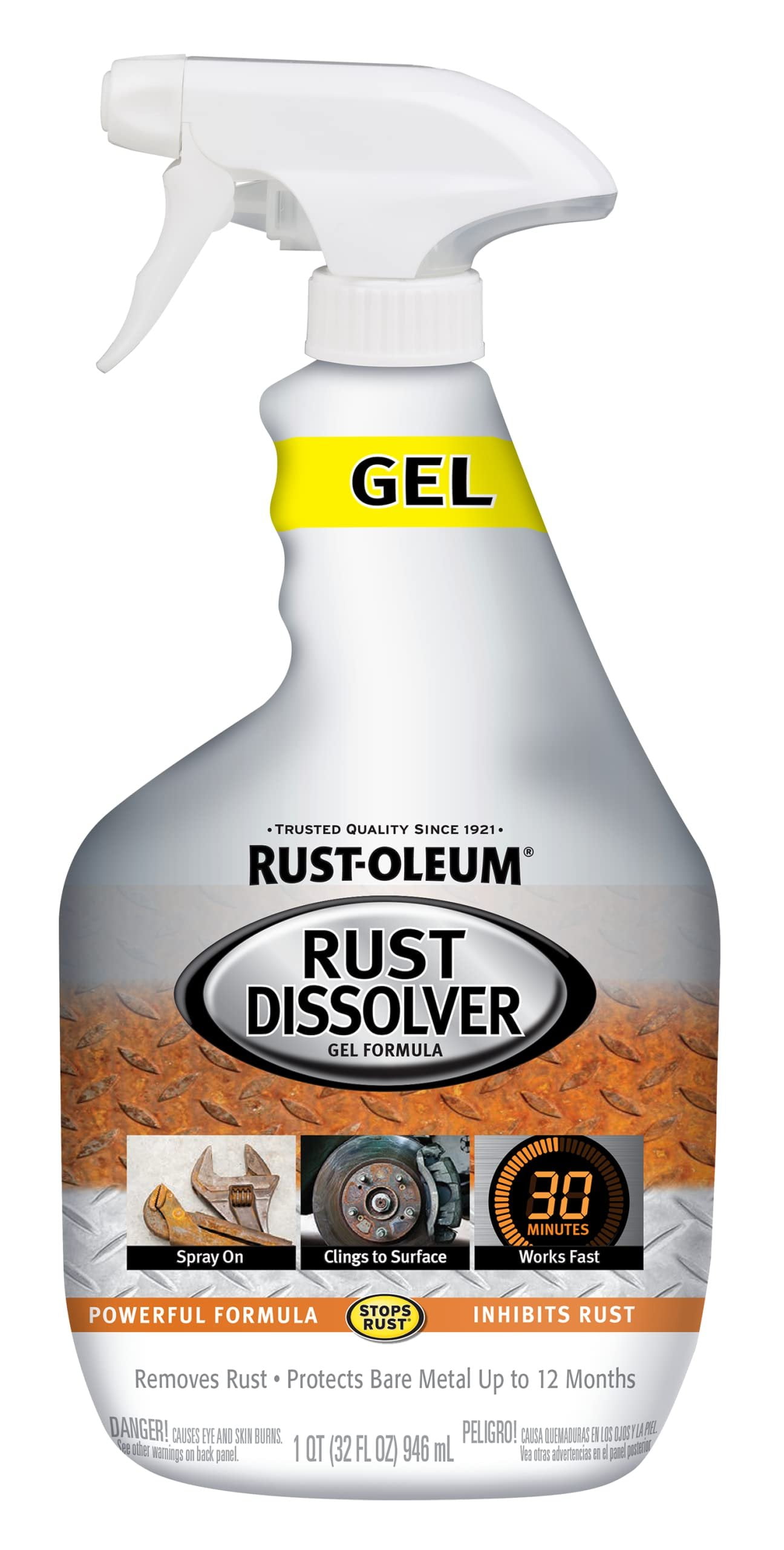 Rust-Oleum Rust Dissolver Trigger Spray Gel | Heavy-Duty Corrosion ...