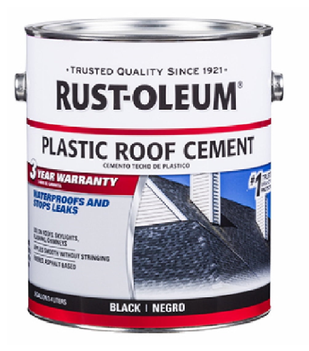 Rust-Oleum 301899 Plastic Roof Cement, Black, Gallon, Each - Walmart.com