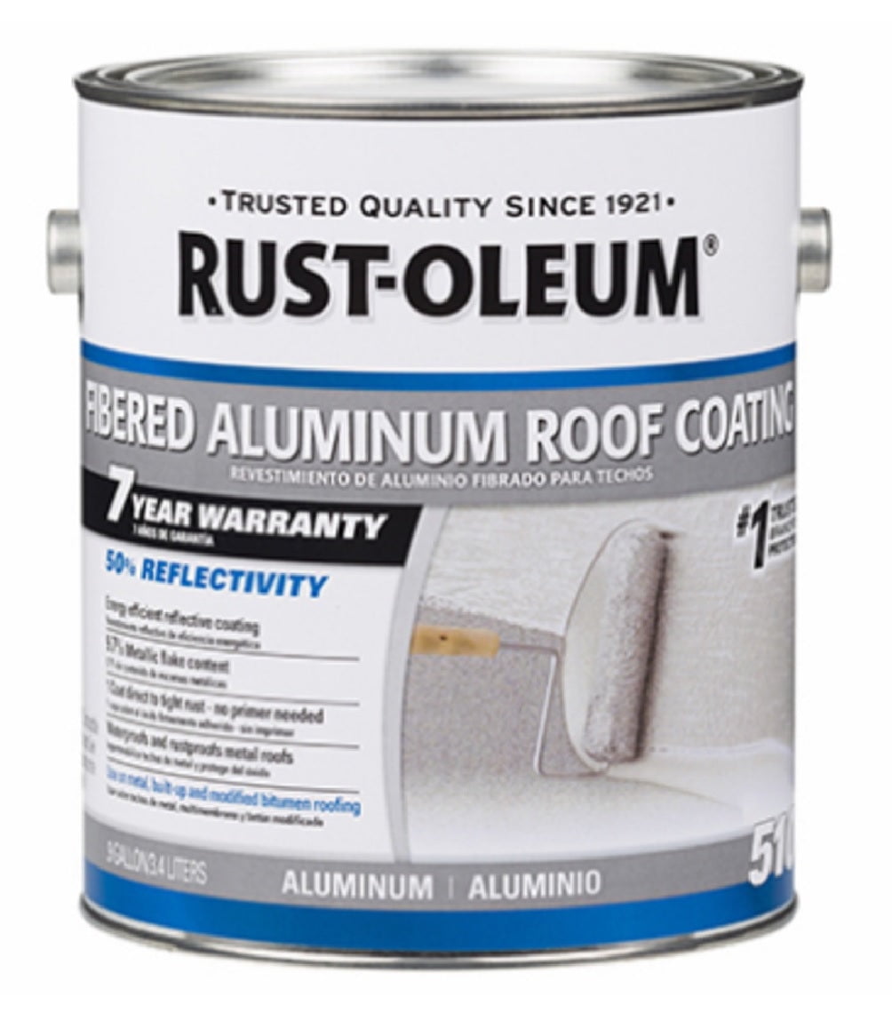 Rust-Oleum 301907, Aluminum Fibered Roof Coating, 1 gal - Walmart.com