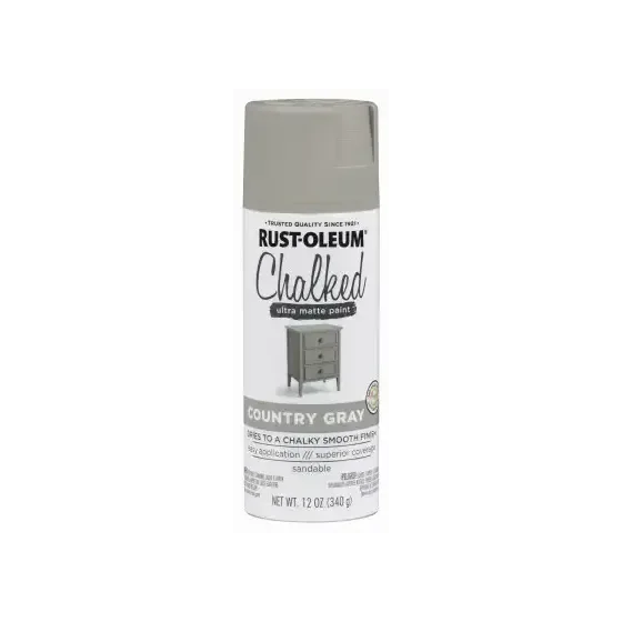 Rust-Oleum 302593 Chalked Country Gray Chalked Finish 12 Ounce, Each ...