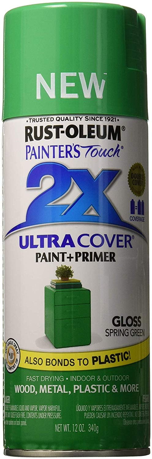 Rust-Oleum 314751 Painter's Touch 2X Ultra Cover, 12 oz, Spring Green ...